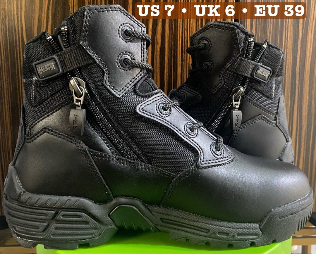 MAGNUM - STEALTH FORCE 6.0 SIDE ZIP, WIDE - BLACK, Men's Fashion ...