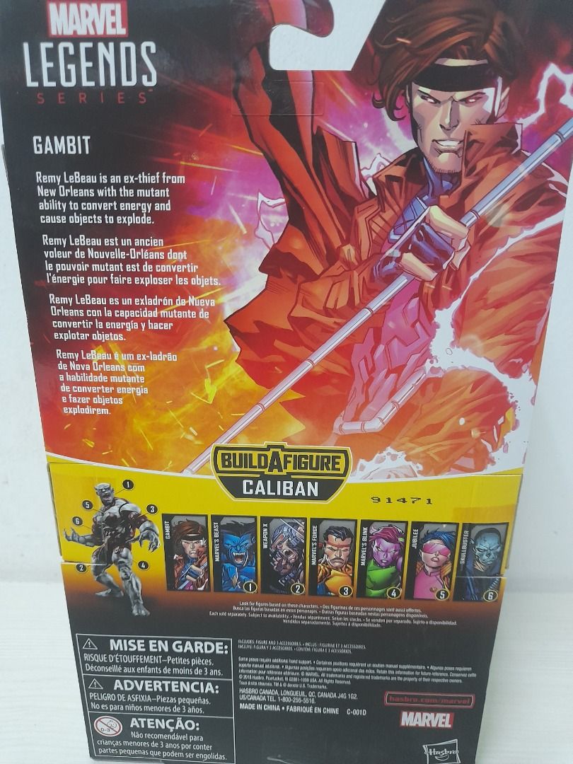 Marvel Legends X Men Caliban wave Gambit, Hobbies & Toys, Toys & Games ...
