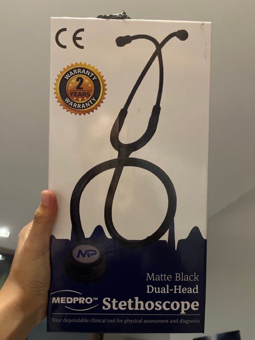 MEDPRO Stethoscope Matte Black, Health & Nutrition, Medical Supplies ...