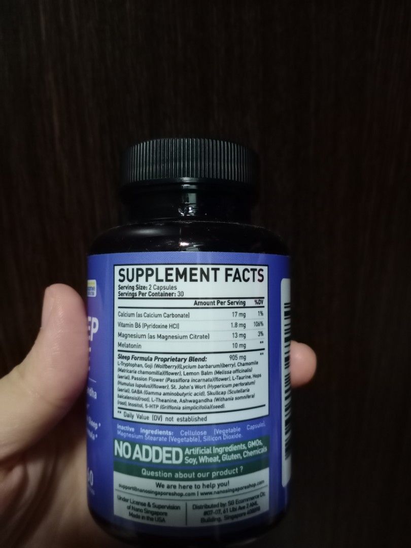 Melatonin Deep Sleeping Pills w/ Melatonin and Ashwagandha Healthy, Health & Nutrition, Health ...