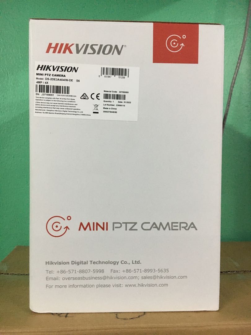 Mini PTZ HIKVISION CAMERA 4MP, Furniture & Home Living, Security ...