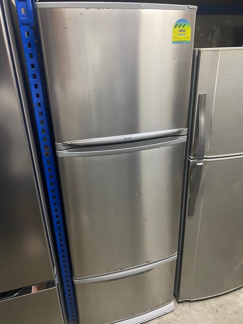 Mitsubishi 3Ticks 3Door Fridge, 342L, TV & Home Appliances, Kitchen ...