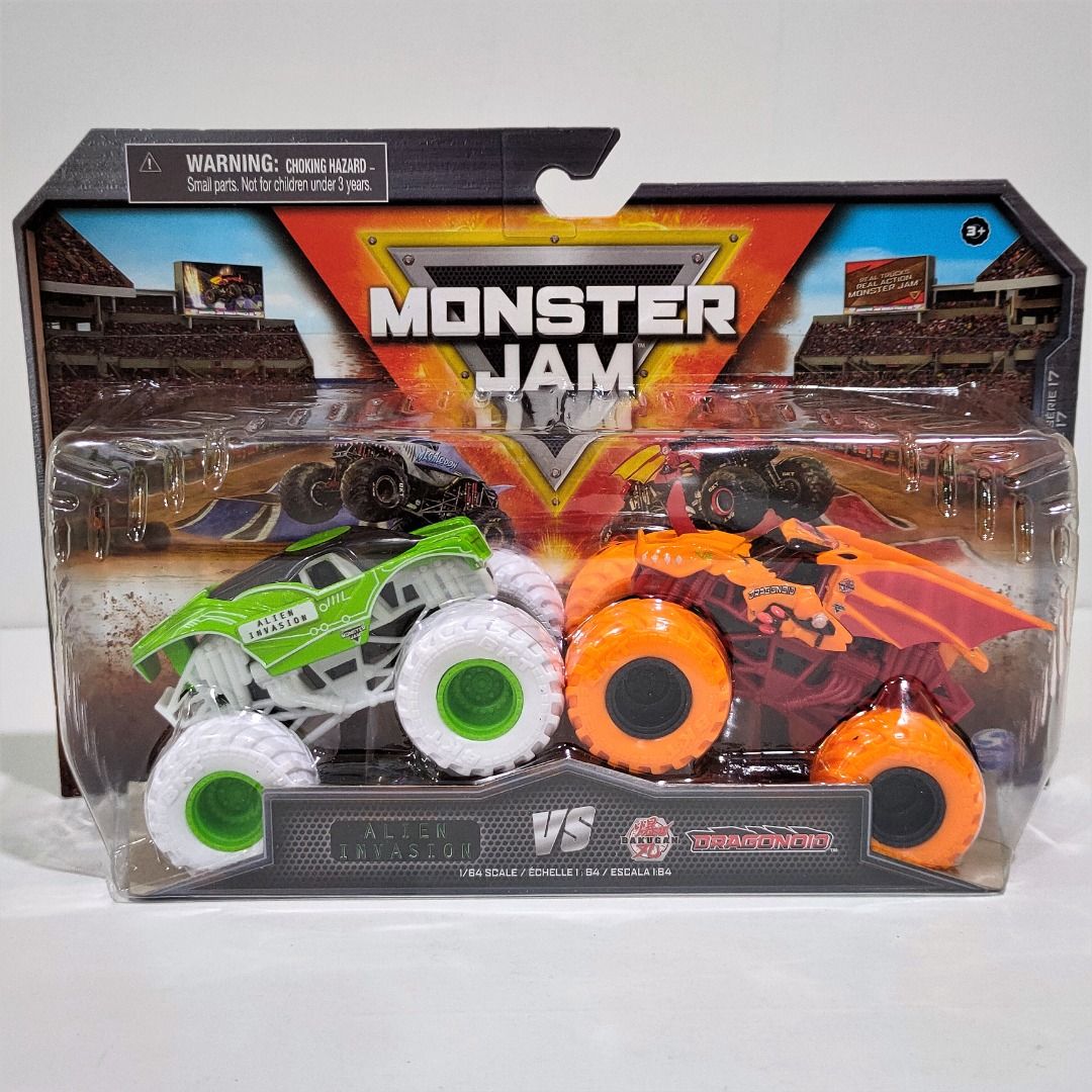 Monster Jam Alien Invasion vs Dragonoid (Bakugan), Hobbies & Toys, Toys ...