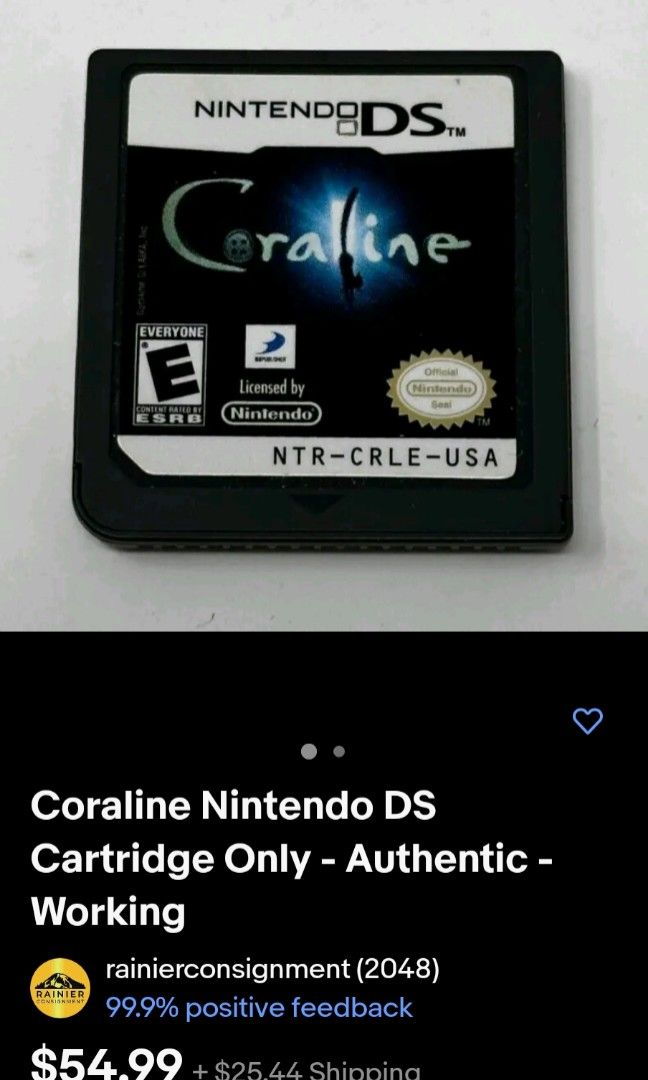 Nintendo DS Coraline, Video Gaming, Video Games, Nintendo on Carousell
