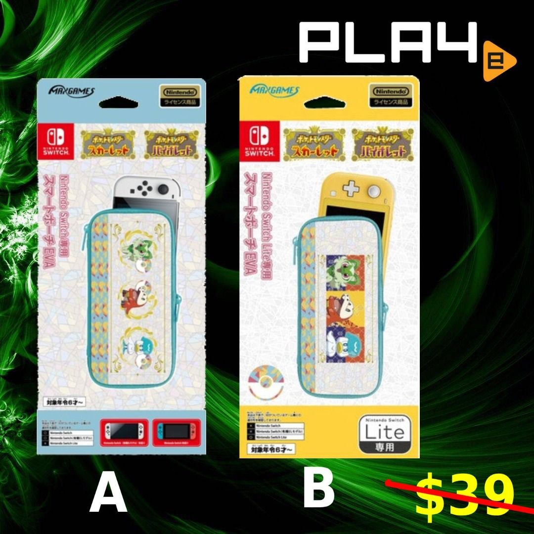 Nintendo Switch Maxgames Smart Pouch EVA Pokemon Scarlet Violet Brand New, Video Gaming, Gaming ...