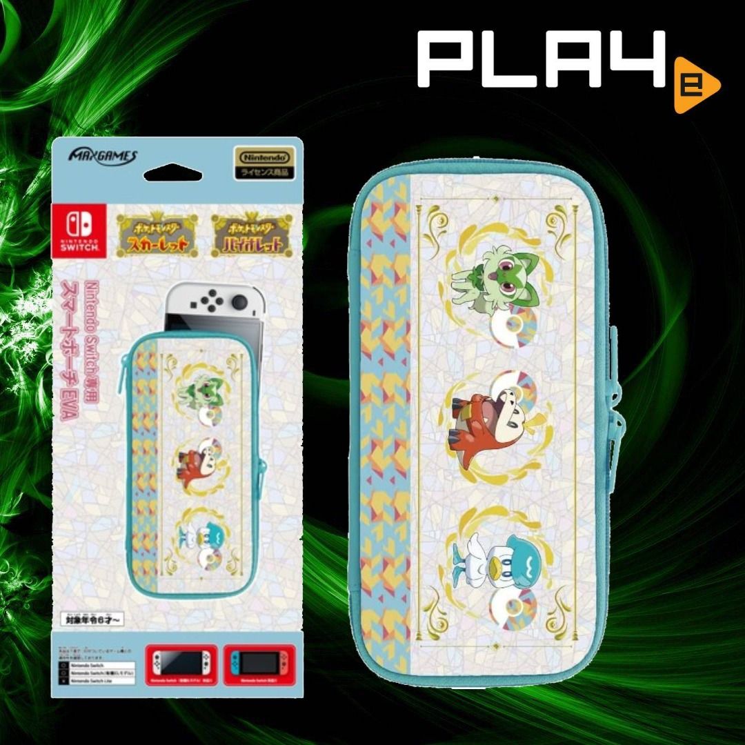 Nintendo Switch Maxgames Smart Pouch EVA Pokemon Scarlet Violet Brand New, Video Gaming, Gaming ...
