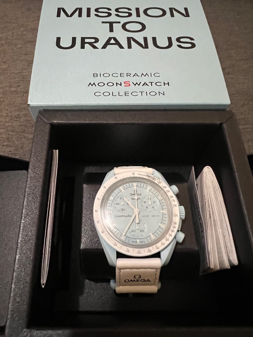Omega × Swatch Moonswatch Mission on Uranus, Luxury, Watches on Carousell