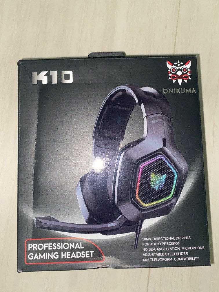 Onikuma K10 Professional Gaming Headset, Audio, Headphones & Headsets on Carousell