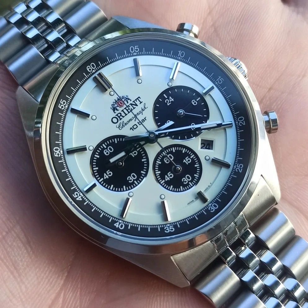 Orient - Panda Chronograph Neo 70s - Solar - wv0041tx, Men's Fashion ...