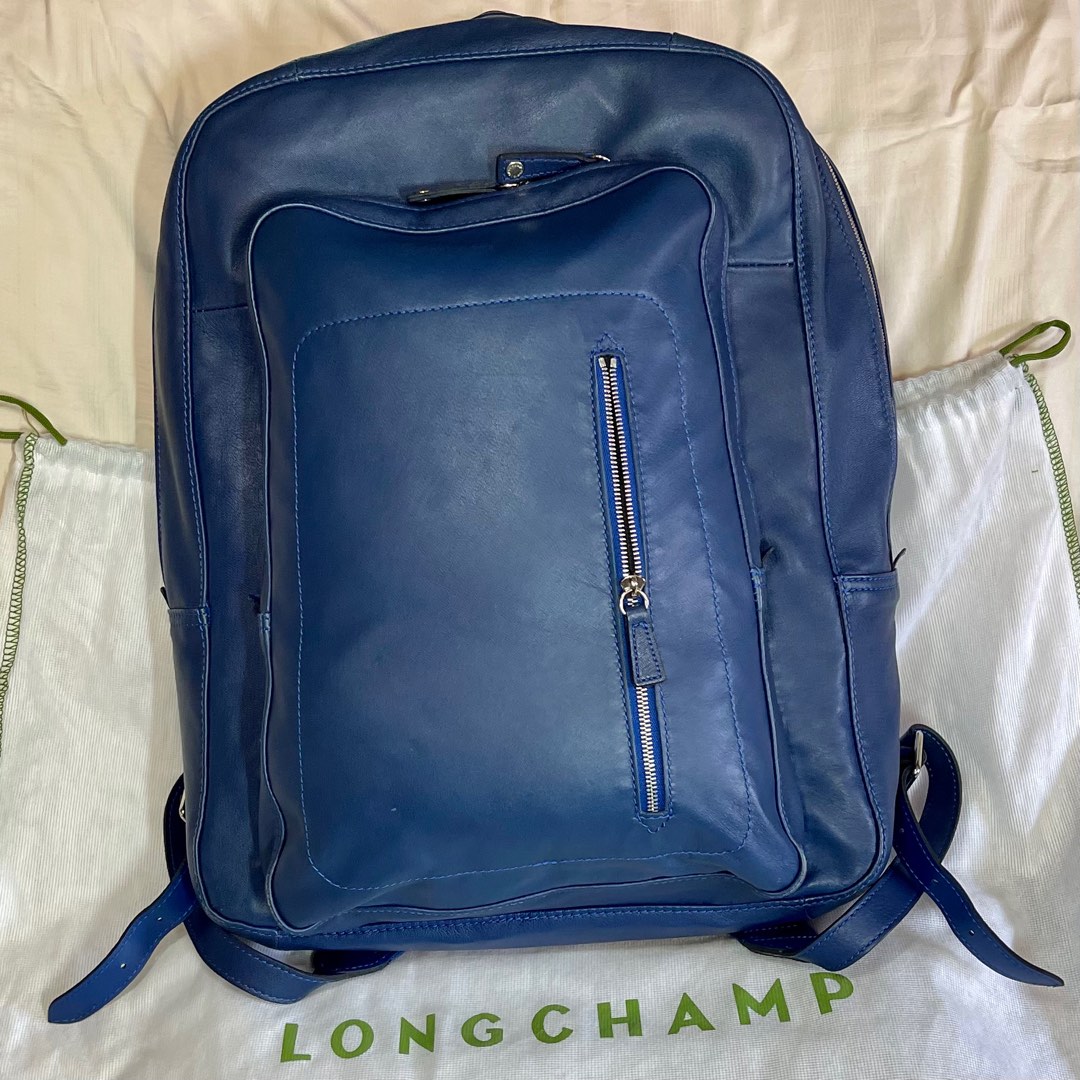 Original Longchamp Leather Backpack, Men's Fashion, Bags, Backpacks on ...