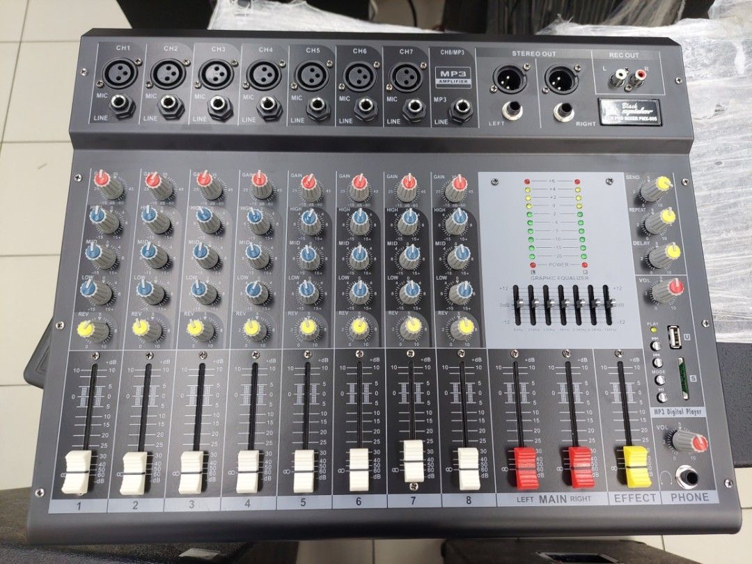 Pa System Power Mixer Speaker, Audio, Other Audio Equipment on Carousell