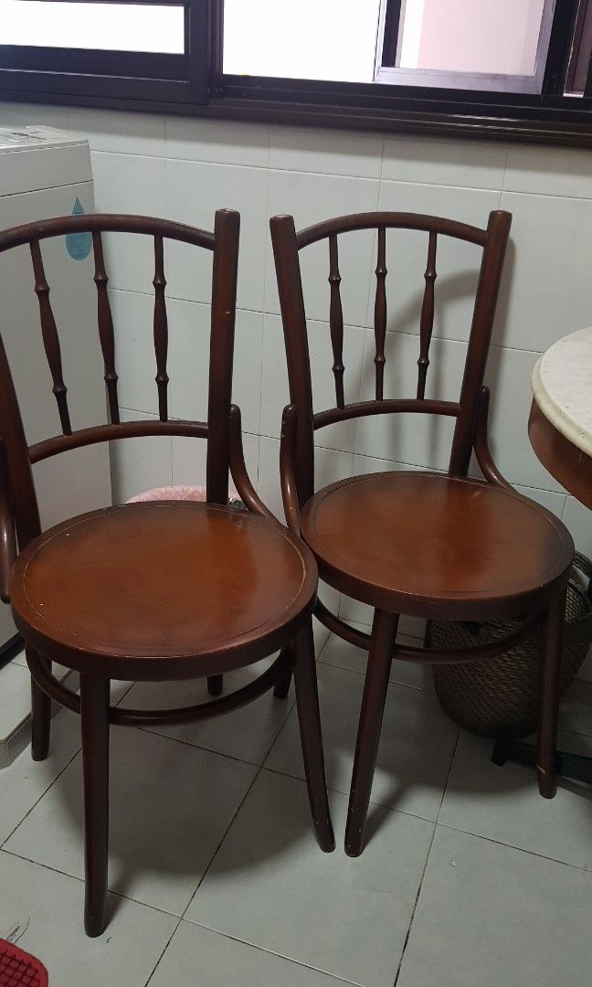 Peranakan table + 2 chairs, Furniture & Home Living, Furniture, Tables ...