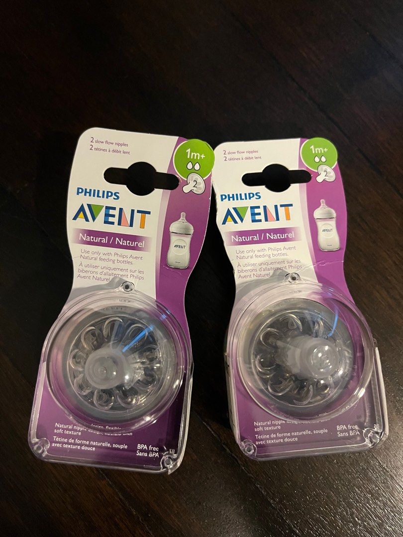PHILIPS AVENT Teat/Nipple Natural Slow Flow size 2, Babies & Kids ...