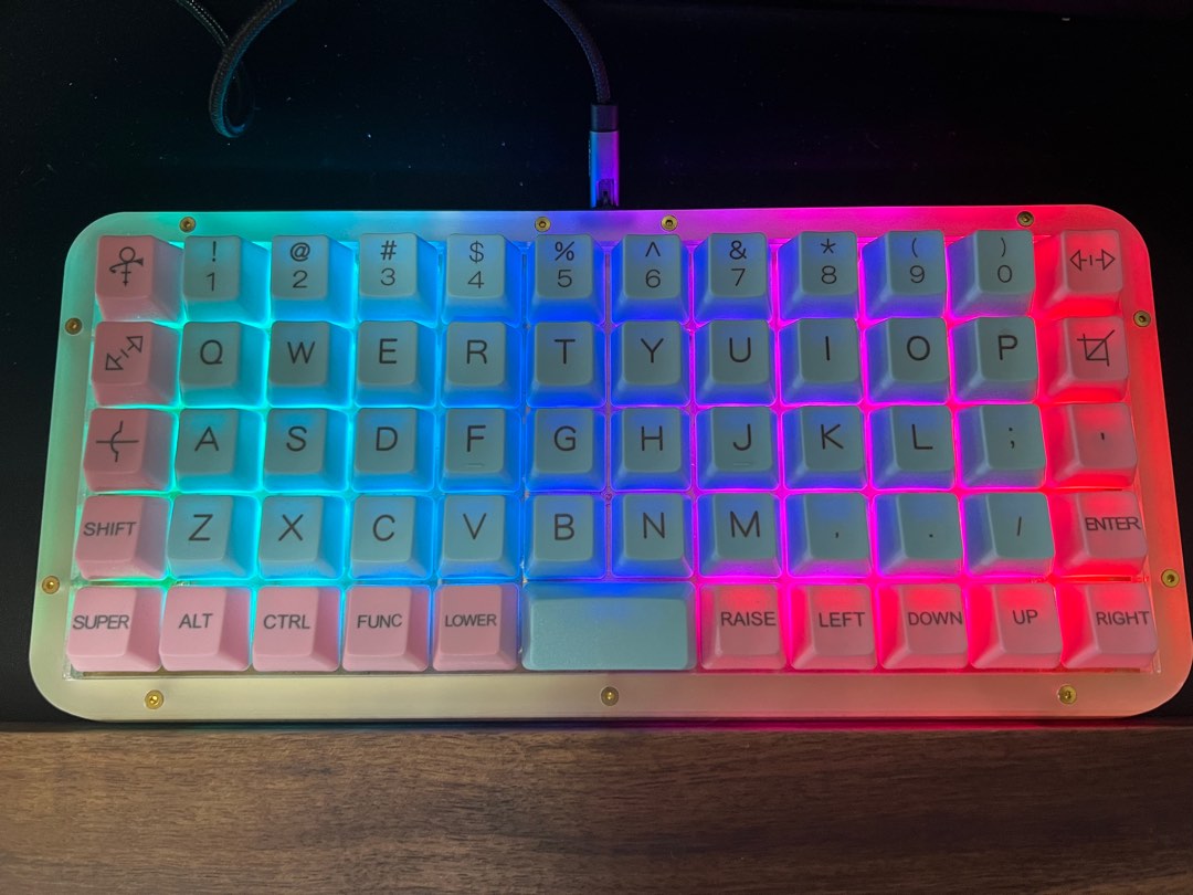 Planck preonic alike - Custom 5x12 Ortholinear 59 Mechanical Keyboard ...