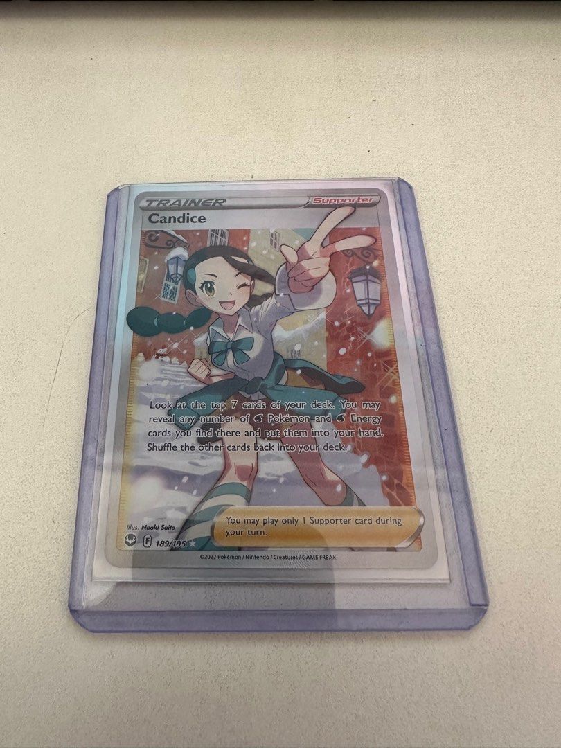 Pokemon TCG Candice - 189/195 - Full Art Ultra Rare Sword & Shield ...