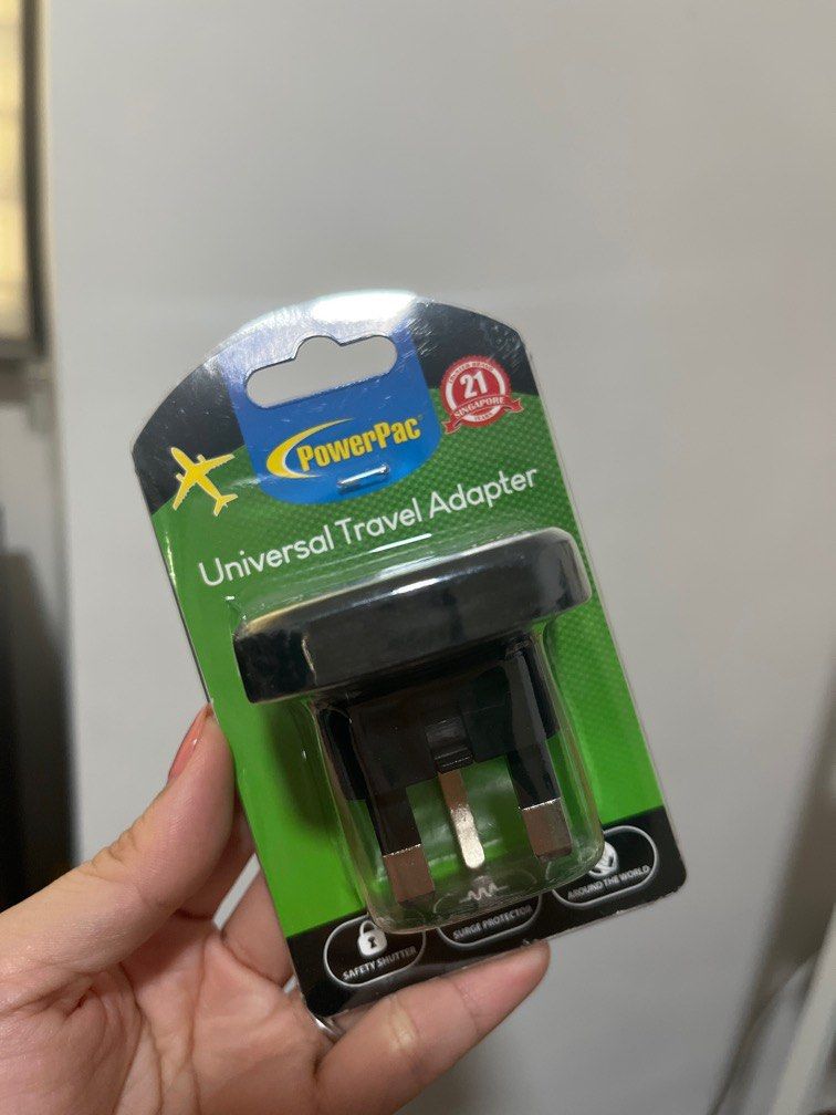 Powerpac travel adaptor for UK HK Malaysia, TV & Home Appliances ...
