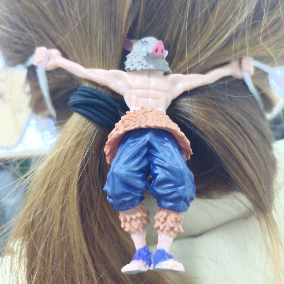 (PREORDER) FUNNY DEMON SLAYER INOSUKE MASK HOLDER KAWAII ANIME SHOUNEN ...