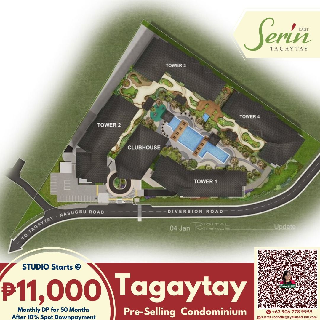 Pre-Selling Condominium: Serin East TAGAYTAY by Avida, Ayala Land near ...