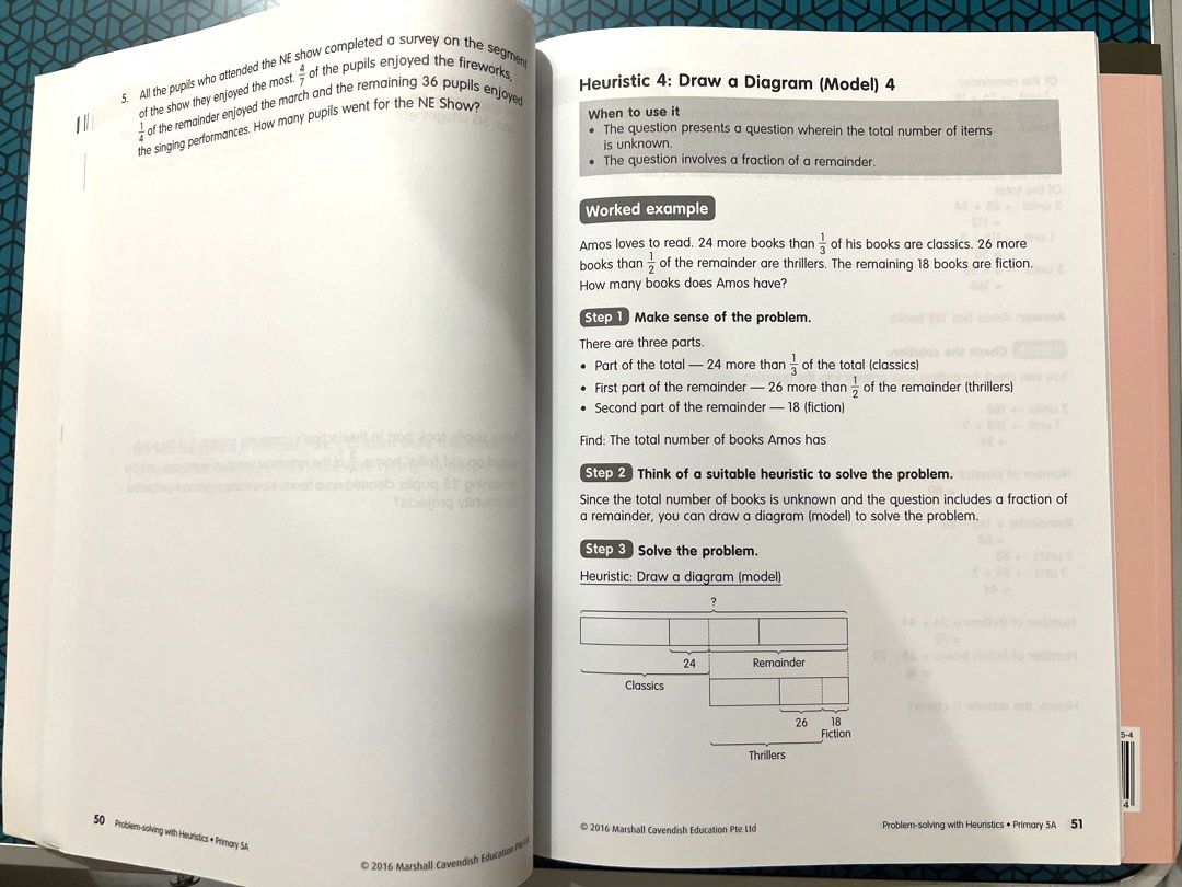 Primary 5 Maths Problem Solving Heuristics, Hobbies & Toys, Books ...