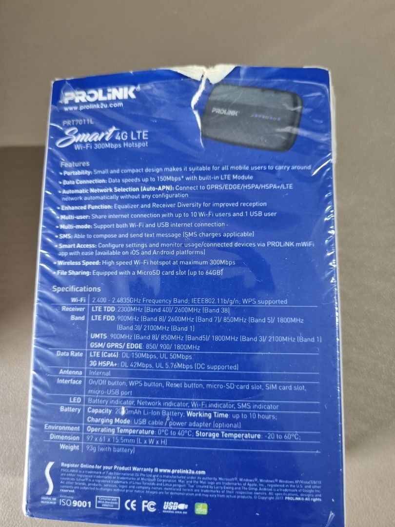PROLINK Wifi 4G LTE Hotspot, Mobile Phones & Gadgets, Mobile & Gadget ...