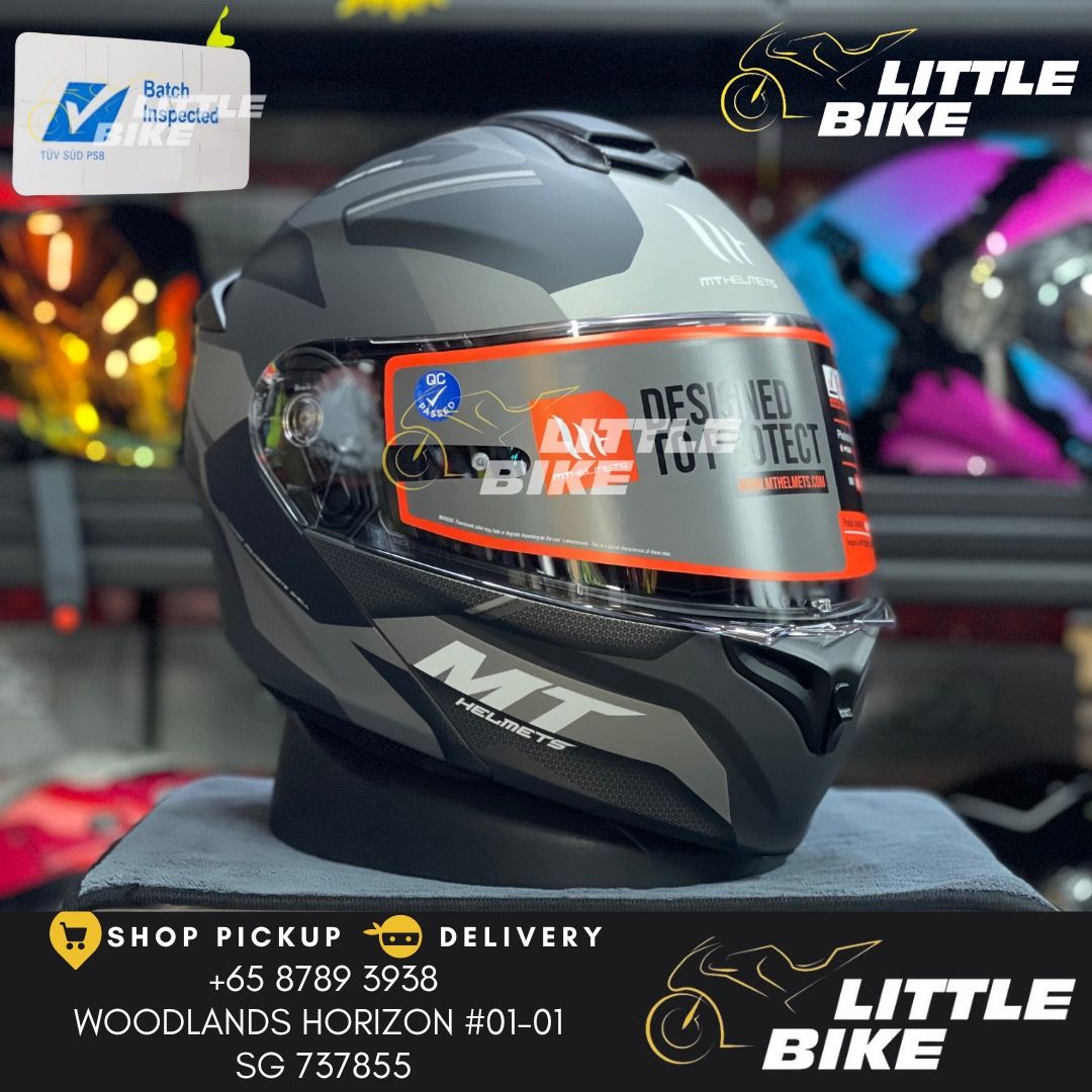 PSB APPROVED! FREE DELIVERY! MT Modular Helmets Storm SV ST-One C2 Matt ...