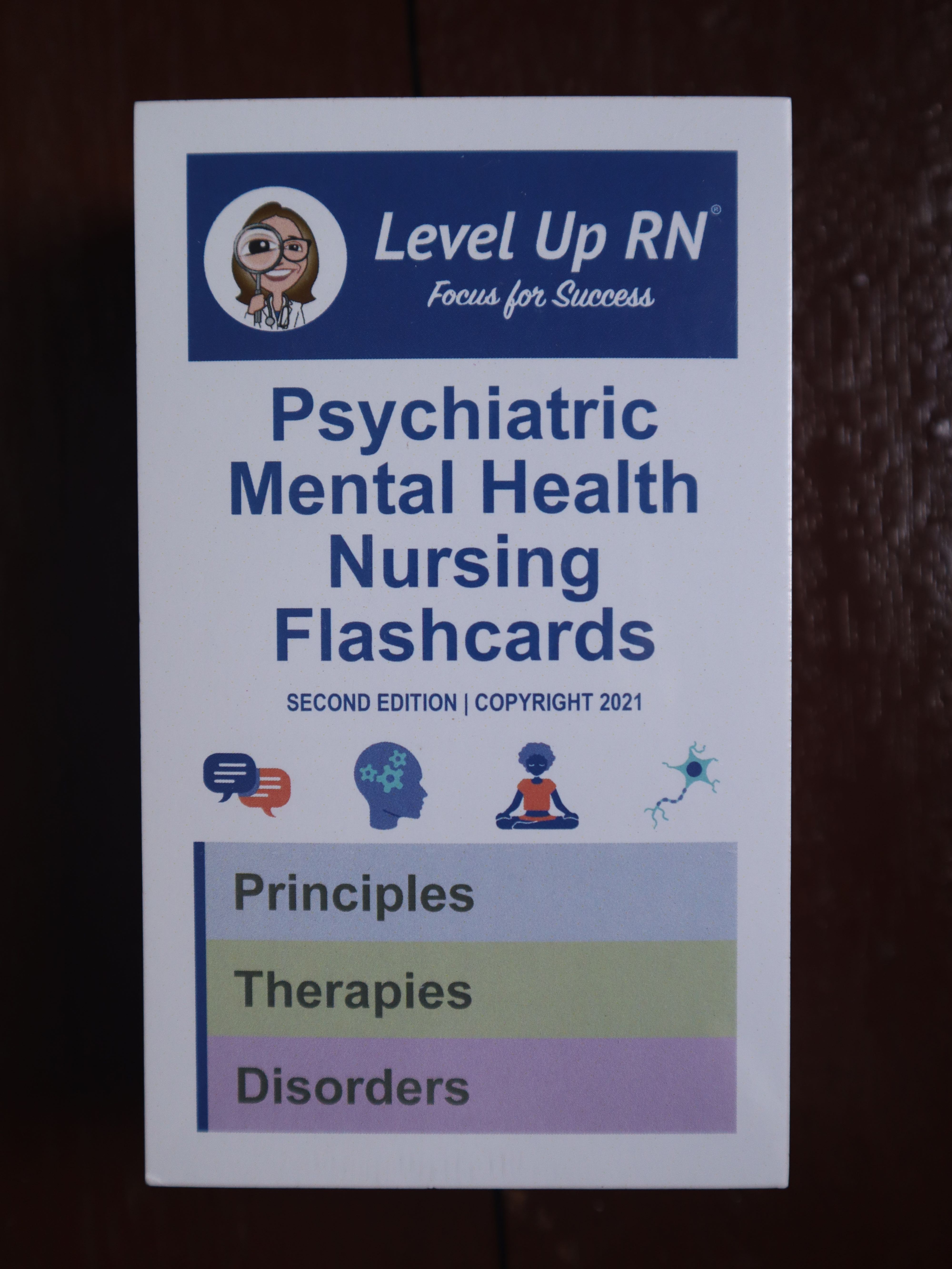 Psychiatric Mental Health Nursing Flashcards by Level Up RN, Hobbies & Toys, Books & Magazines ...