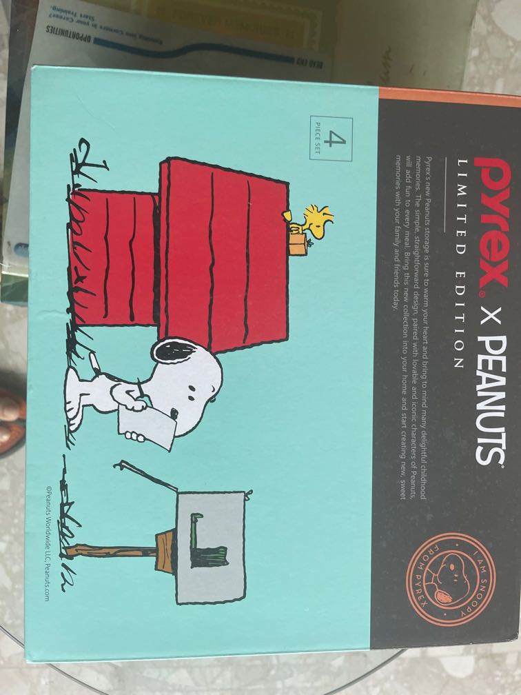 Pyrex x peanuts, Furniture & Home Living, Kitchenware & Tableware ...