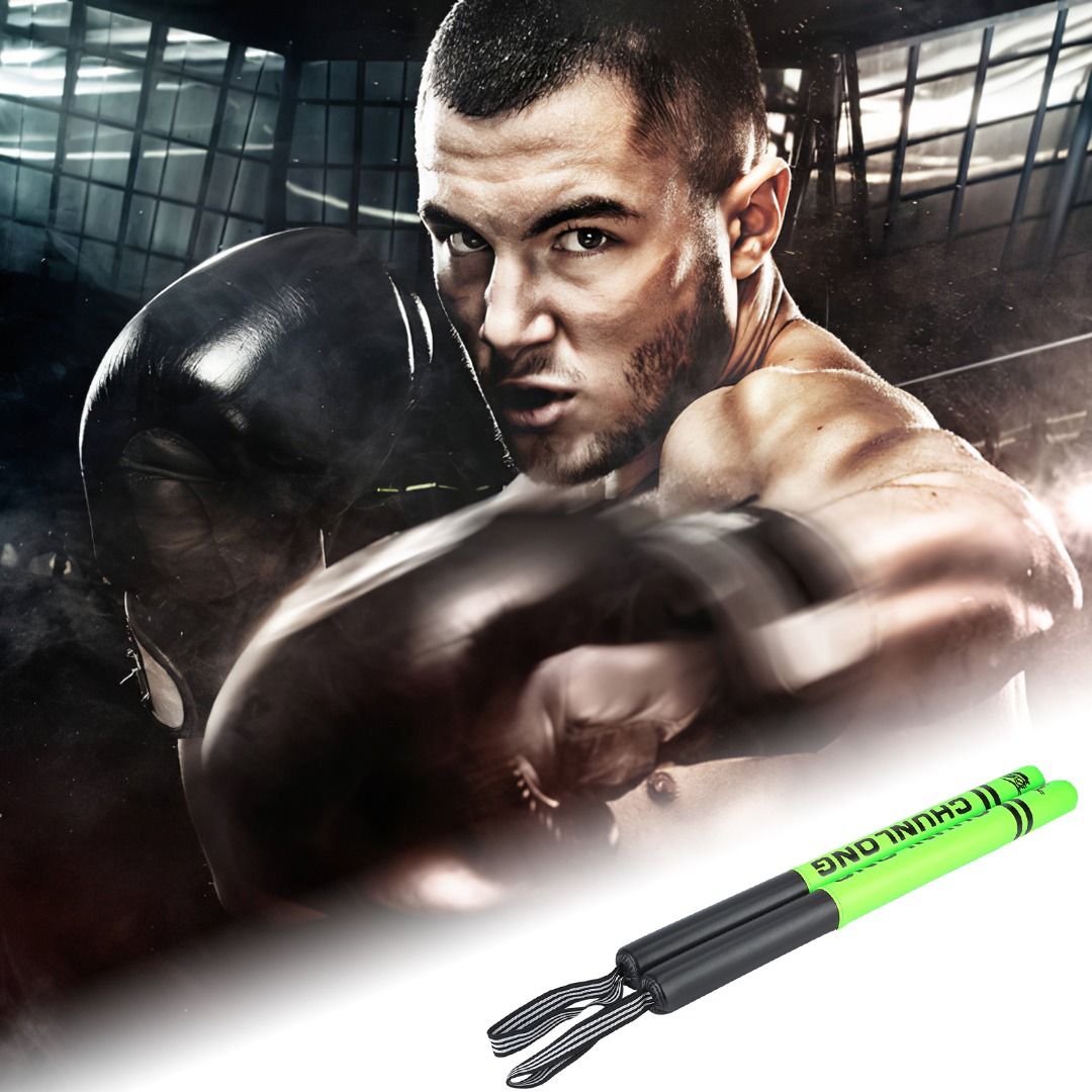 QIKEJIE Boxing Dodge Trainer Wearable Fighting Foam Target Hand Stick ...