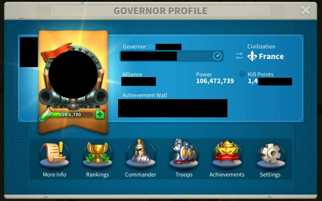 Rise of Kingdoms / ROK Account (100m / VIP 16), Video Gaming, Video ...