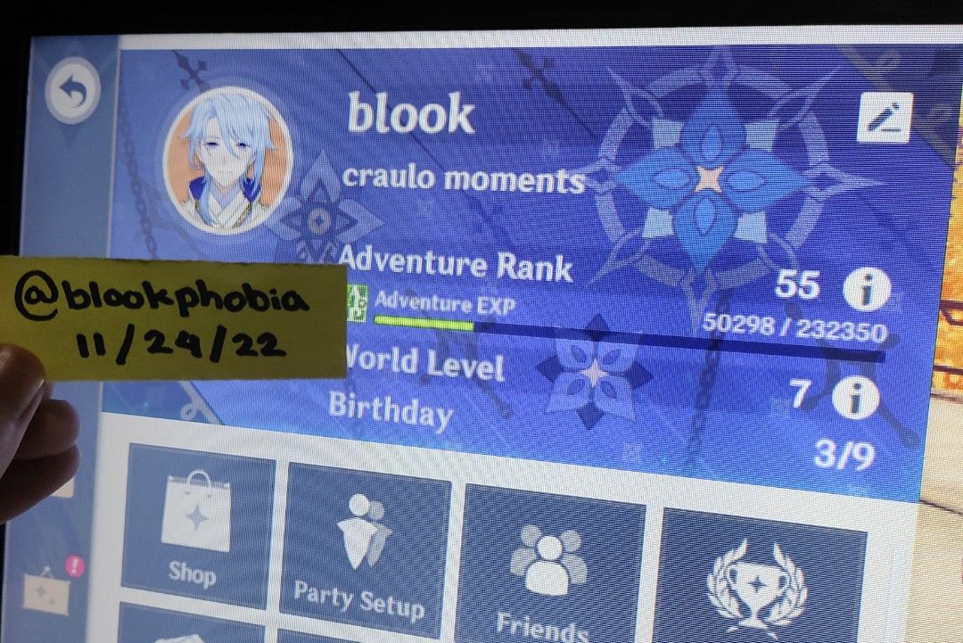 RUSH SELLING WTS LFB GENSHIN IMPACT ACCOUNT, Video Gaming, Gaming ...