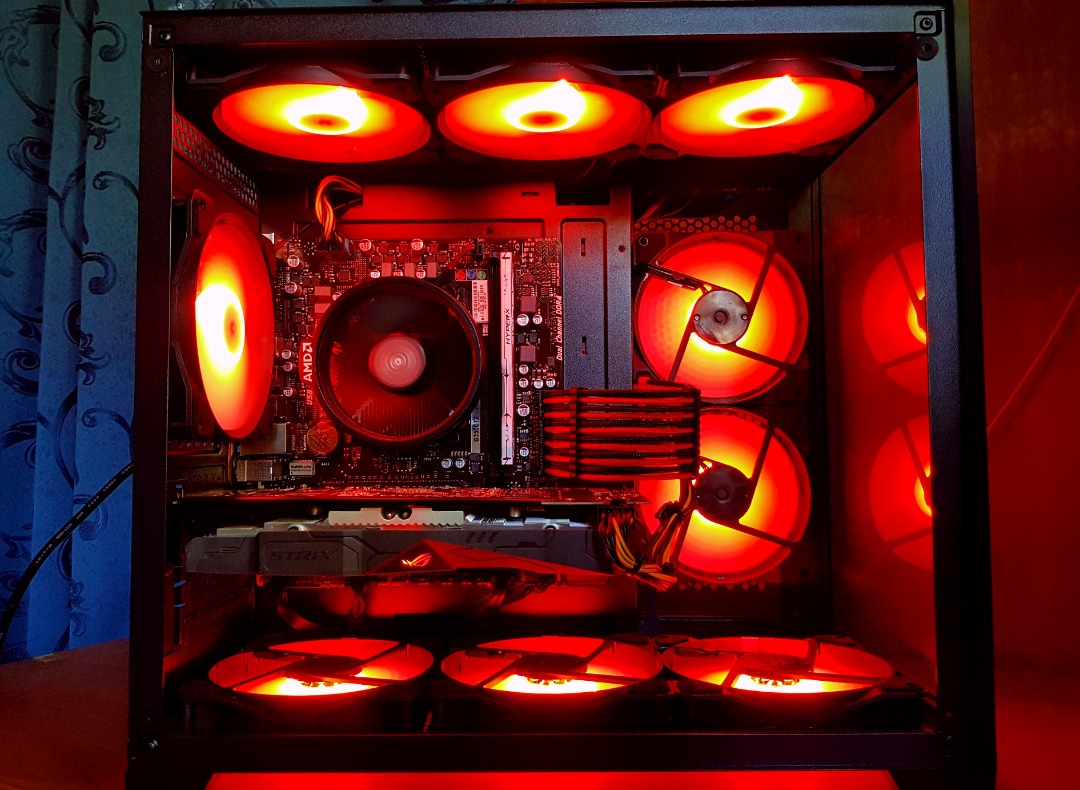 Ryzen 5 Gaming Rig w/ 8 GB ROG Strix GPU, w/ Receipt & Store Warranty ...