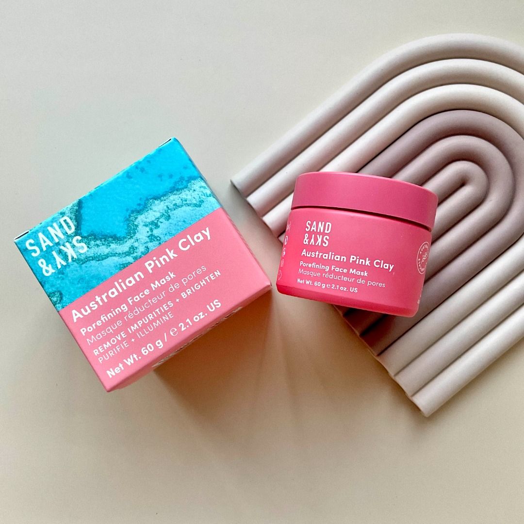 Sand And Sky Australian Pink Clay Porefining Face Mask 60 G Beauty