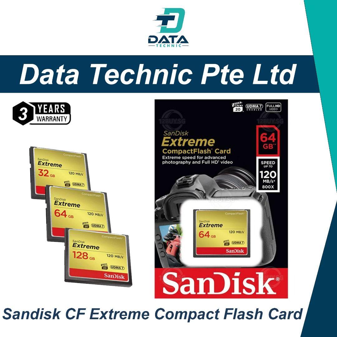 Sandisk CF Extreme Compact Flash Card, Mobile Phones & Gadgets, Mobile ...