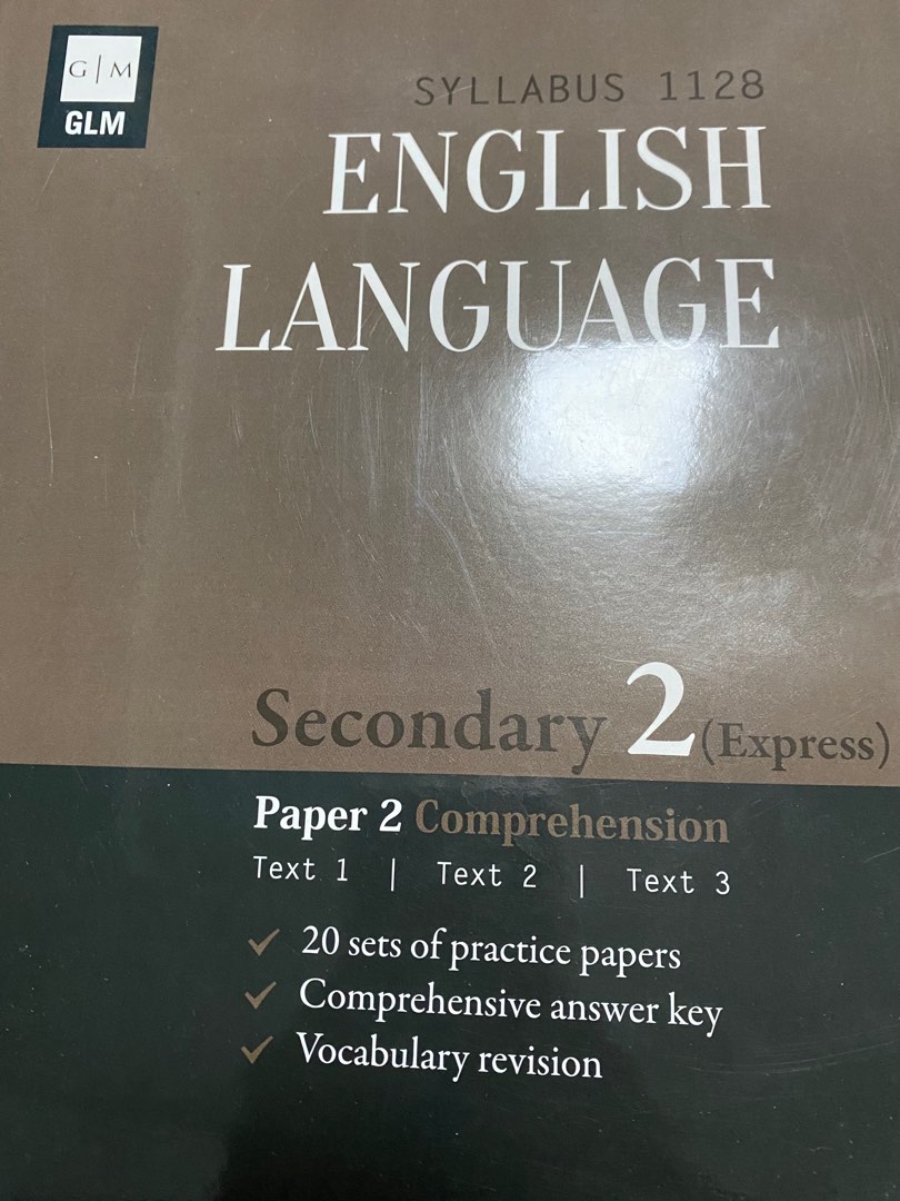 Secondary 2 Express English Comprehension Assessment Book, Hobbies ...