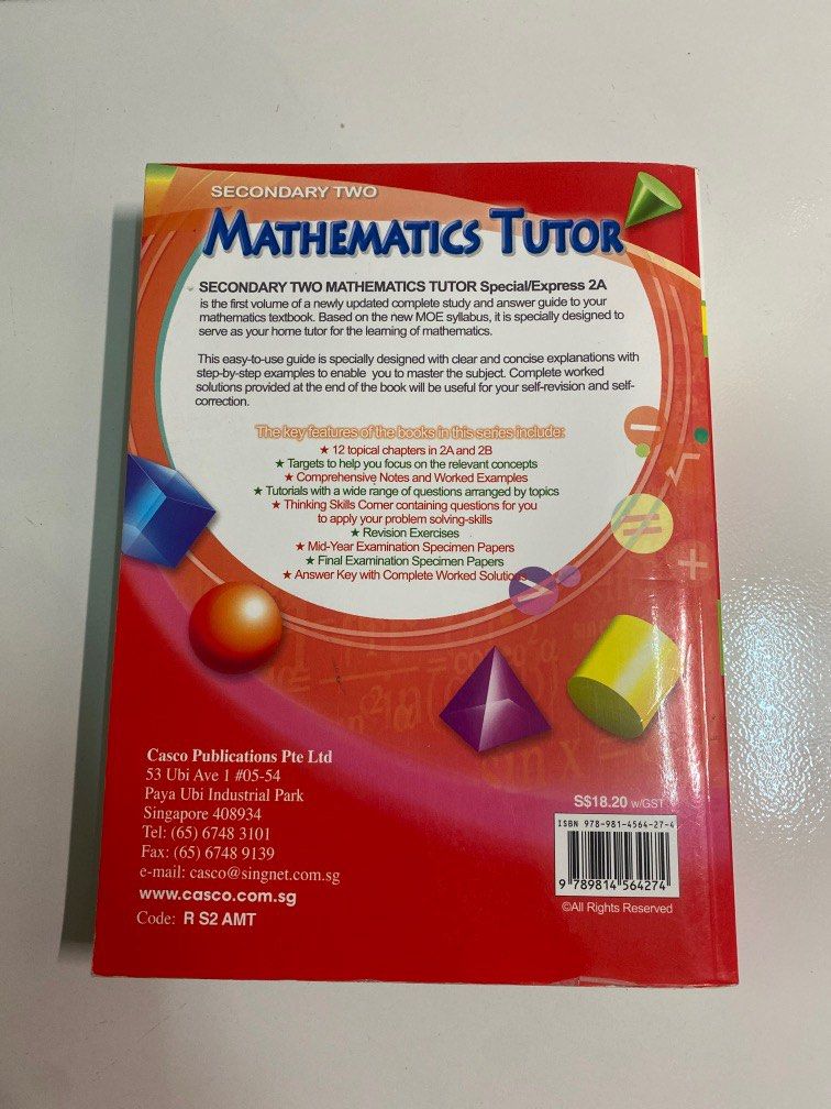 Secondary two Math Casco 2A Express, Hobbies & Toys, Books & Magazines ...