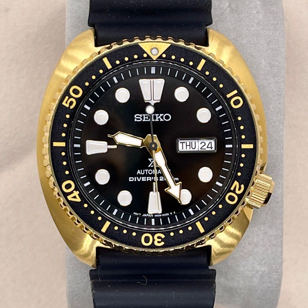 Seiko Prospex SRPC44 Gold Turtle, Men's Fashion, Watches & Accessories ...