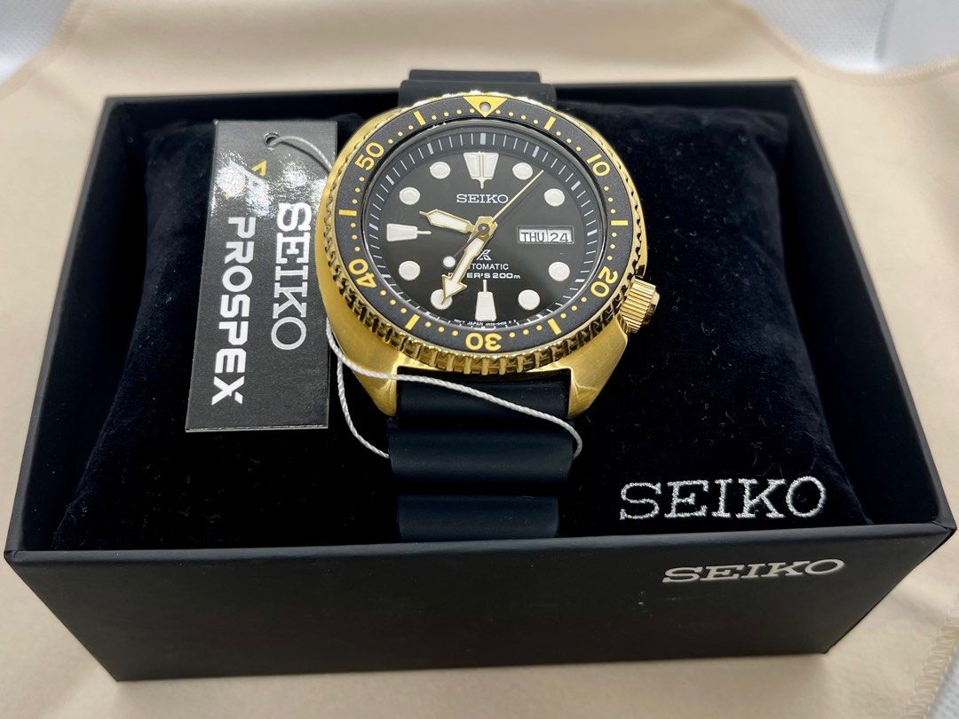 Seiko Prospex SRPC44 Gold Turtle, Men's Fashion, Watches & Accessories ...