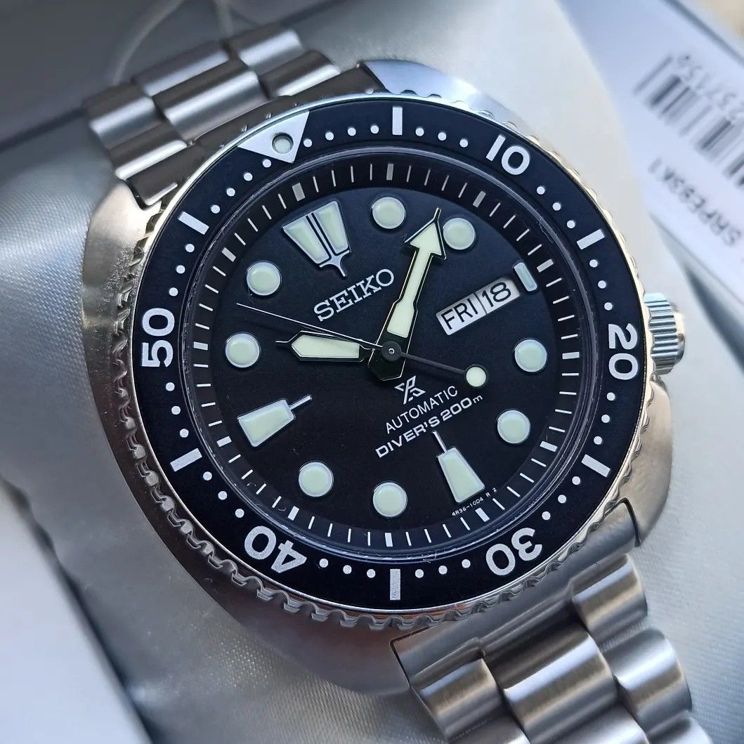 Seiko Turtle - Black SRPE93K1 - Divers Watch, Men's Fashion, Watches ...