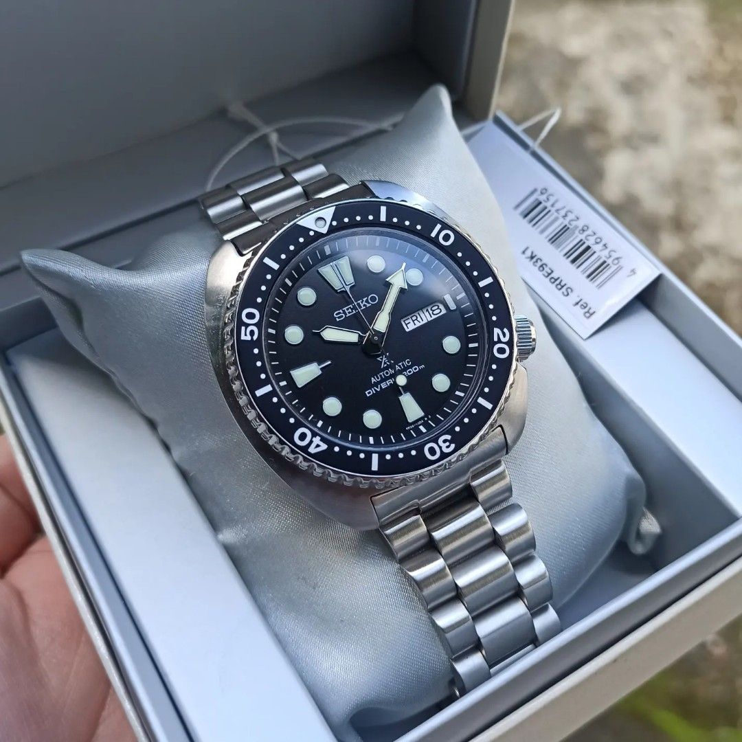 Seiko Turtle - Black SRPE93K1 - Divers Watch, Men's Fashion, Watches ...