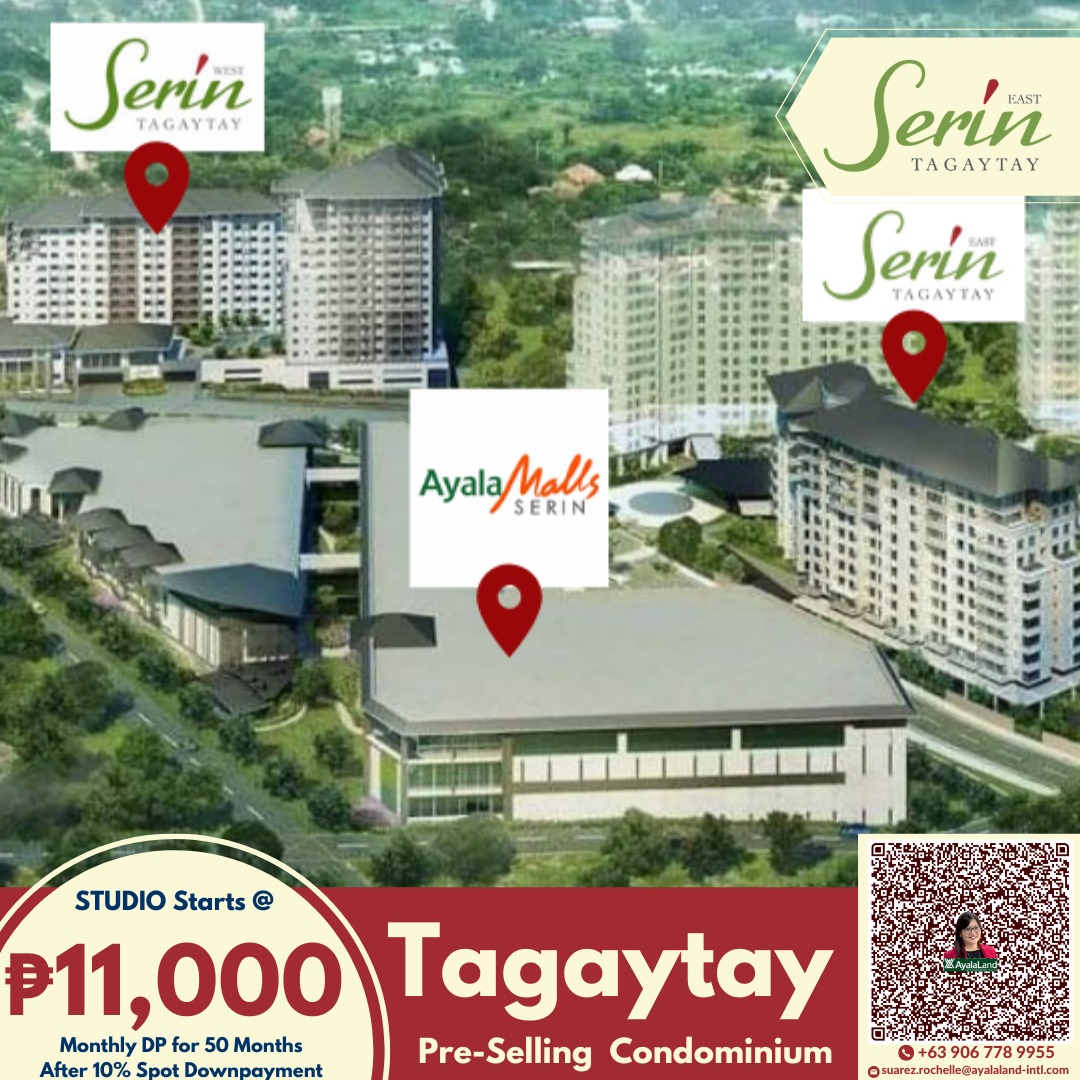 Serin East TAGAYTAY by Avida, AYALA Land near Crosswind, Wind ...