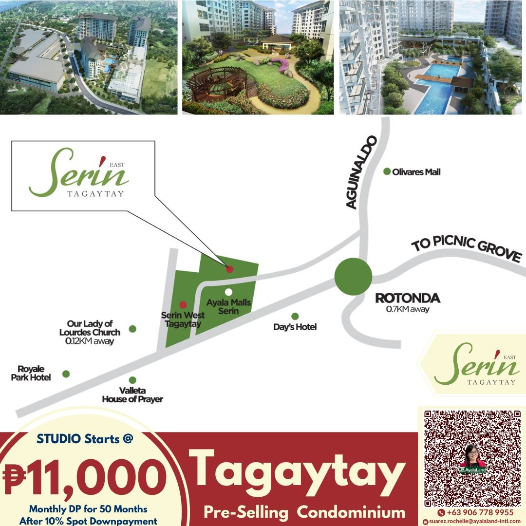 Serin East TAGAYTAY by Avida, AYALA Land near Crosswind, Wind ...