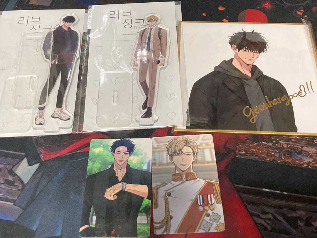 SET BL Yaoi Korean manhwa Love Jinx x Beon Cafe collaboration official ...