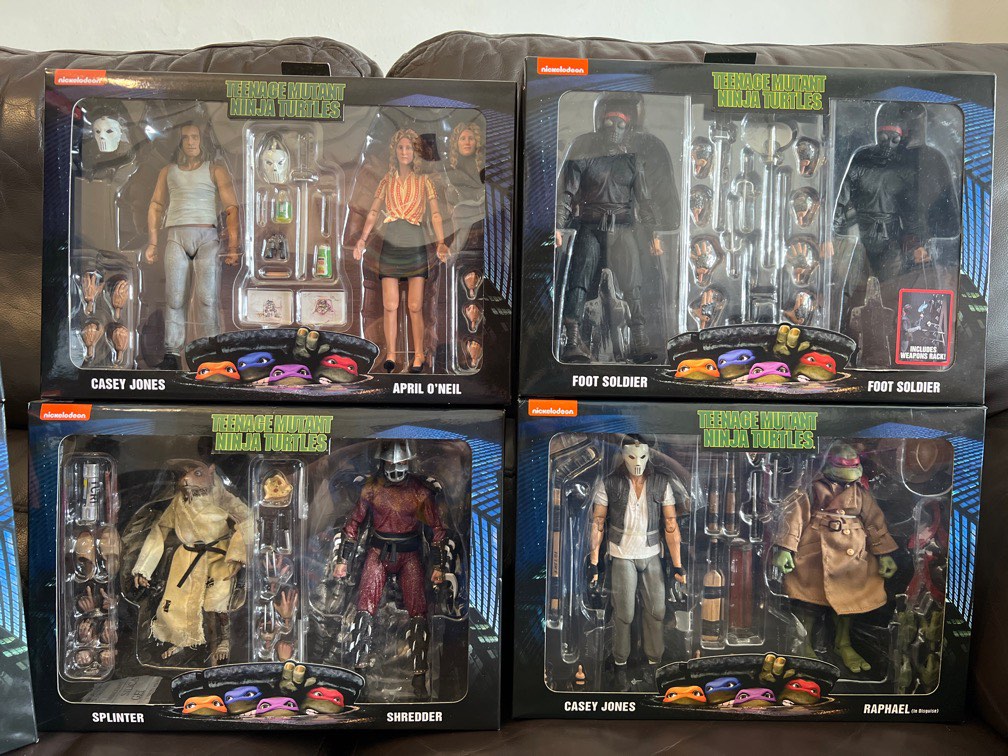 (set) Neca Teenage Mutant Ninja Turtles TMNT The Movie - Casey Raphael ...
