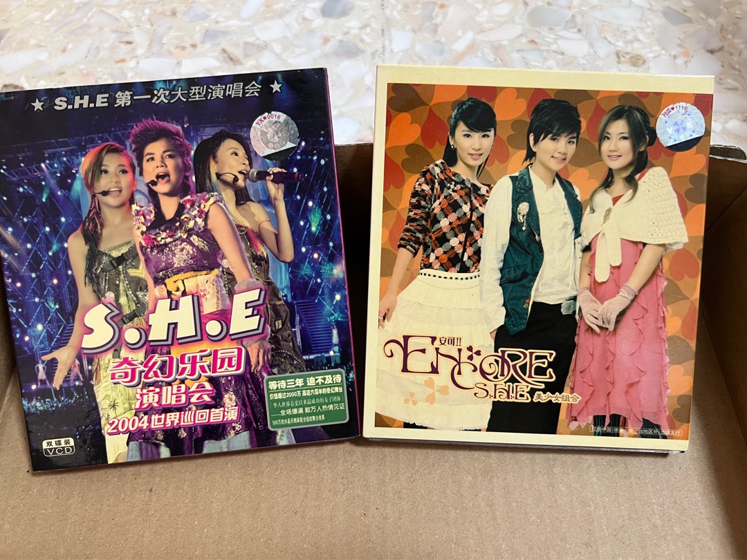 S.H.E Concert VCD & Encore Album, Hobbies & Toys, Music & Media, CDs & DVDs on Carousell