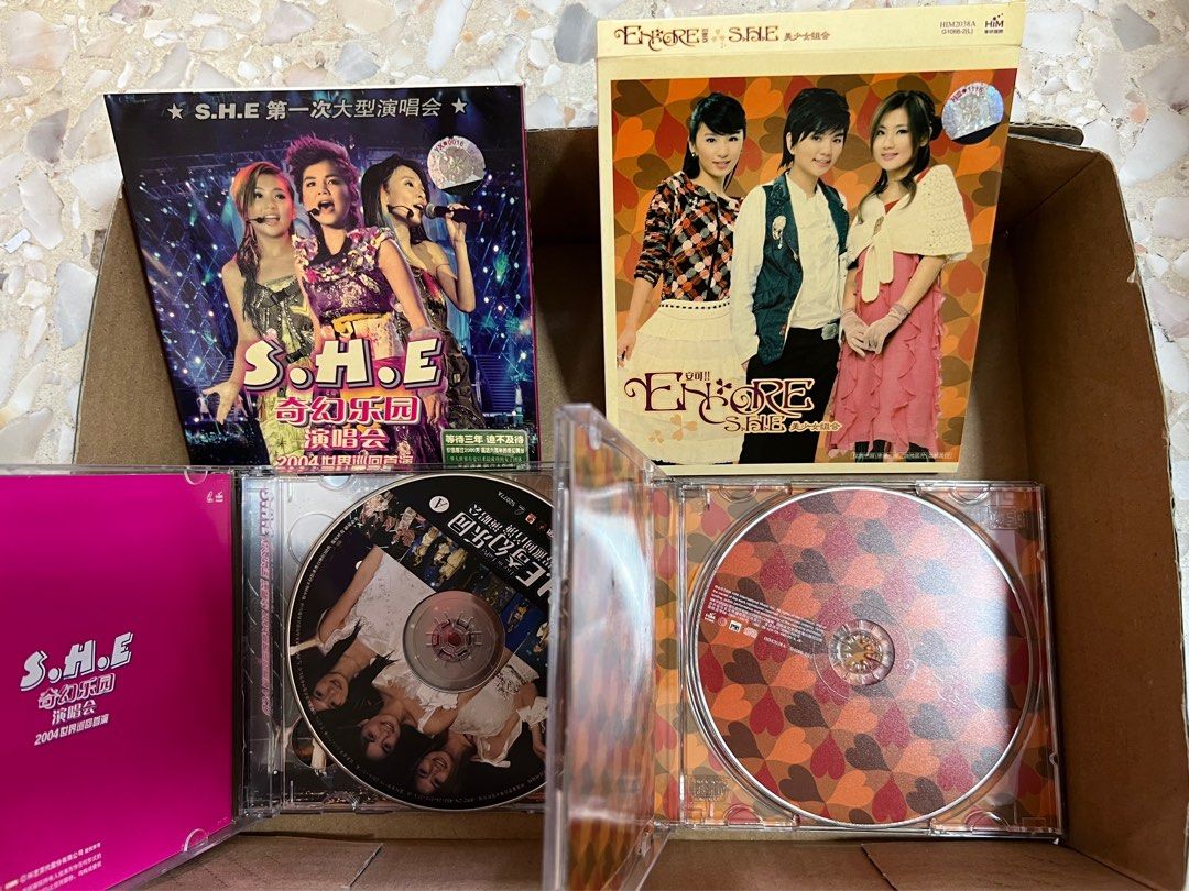 S.H.E Concert VCD & Encore Album, Hobbies & Toys, Music & Media, CDs & DVDs on Carousell