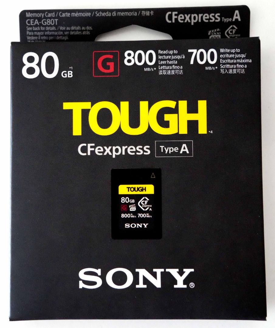 Sony TOUGH CFexpress Type A 80GB Memory Card, Photography, Photography ...