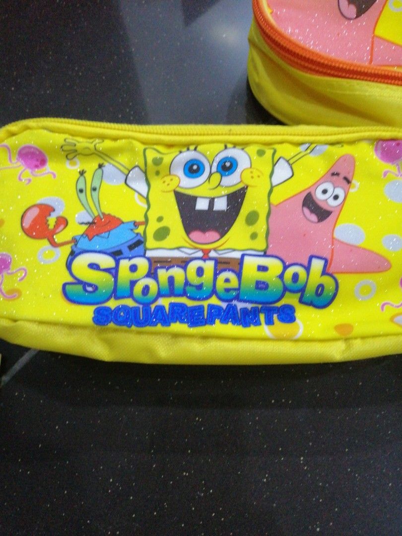 Spongebob Glittering Pencil Case, Hobbies & Toys, Stationery & Craft ...
