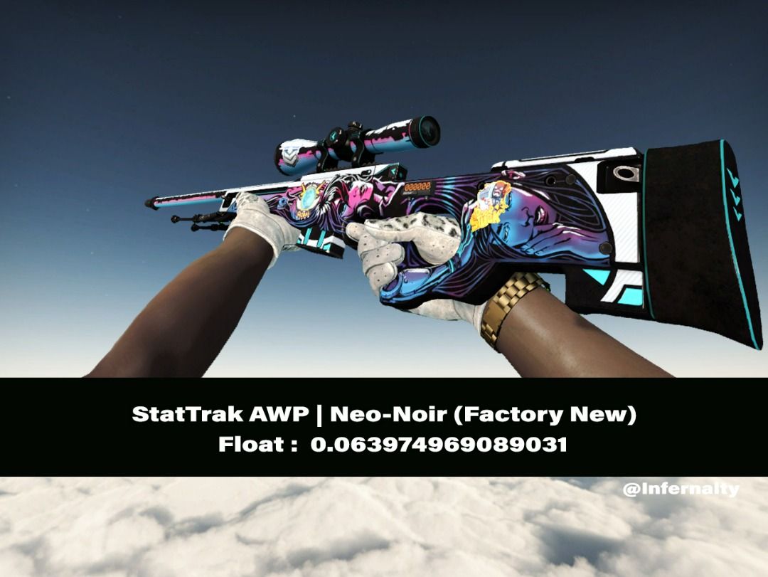 StatTrak AWP Neo Noir FN CSGO SKINS KNIVES, Video Gaming, Gaming ...