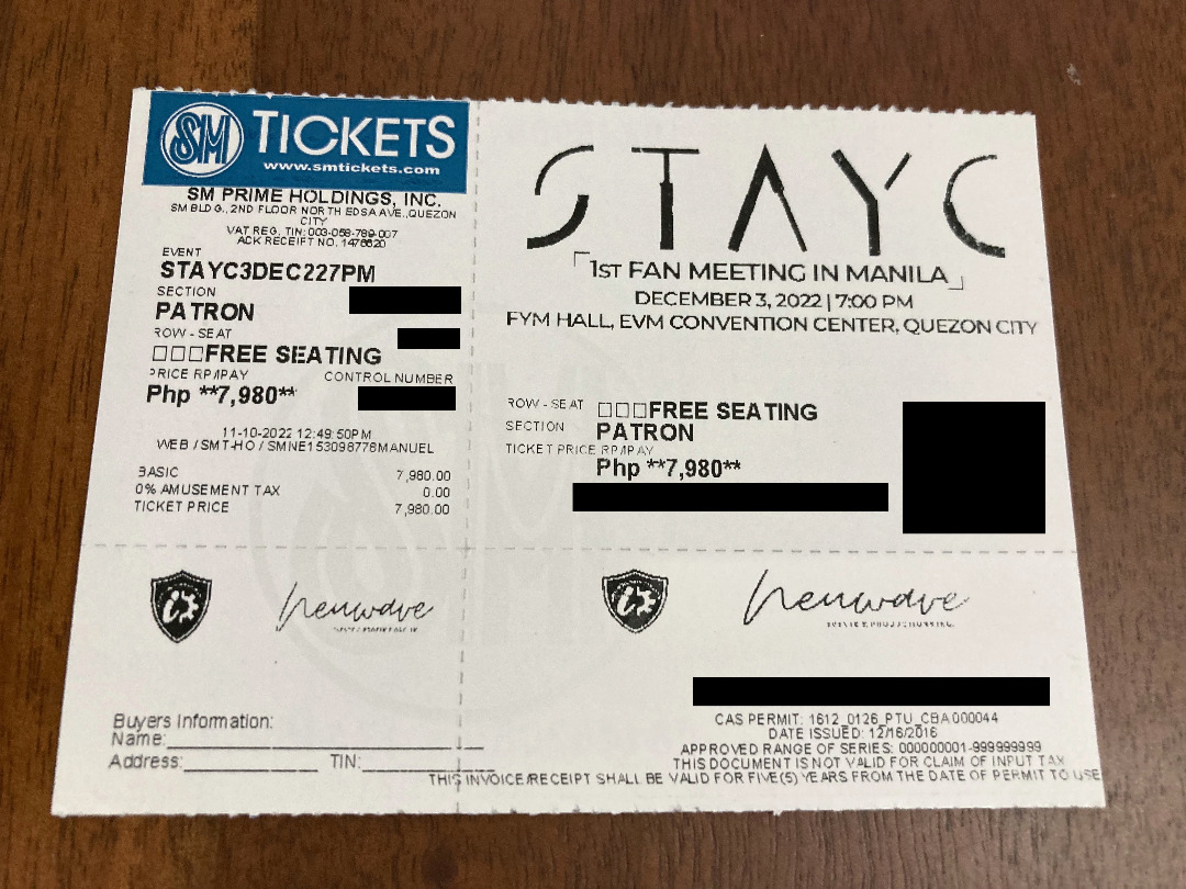 STAYC Fan Meeting in Manila - Patron ticket, Tickets & Vouchers, Event ...