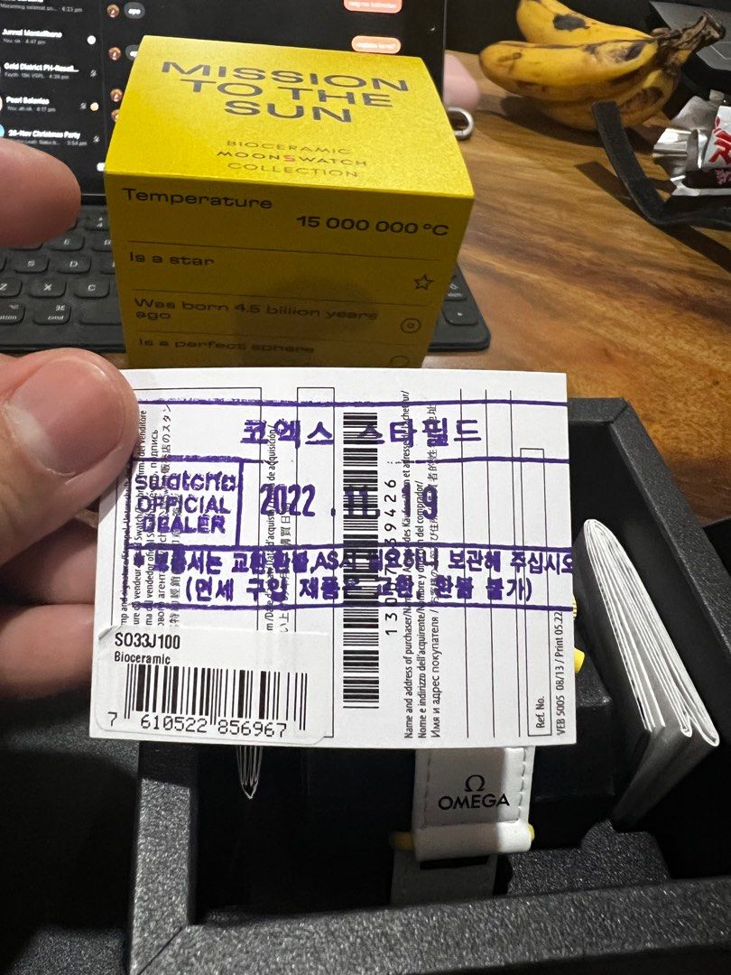 Swatch moonswatch Mission to Sun, Women's Fashion, Watches & Accessories, Watches on Carousell